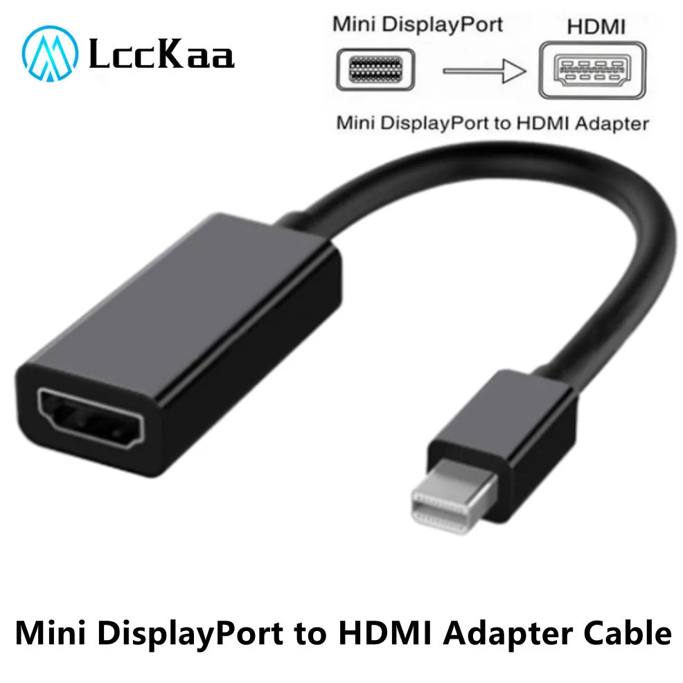 Thunderbolt mini displayport dp para hdmi cabo 1080p tv projetor porta ...