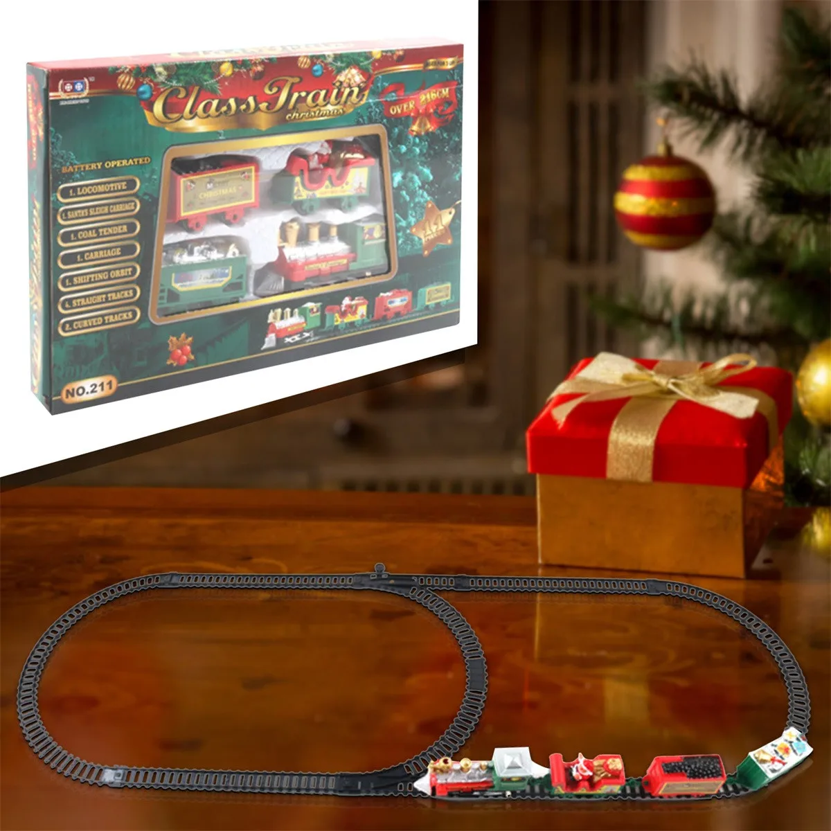Realistic Electric Christmas Train Set – Stylish Home Supply
