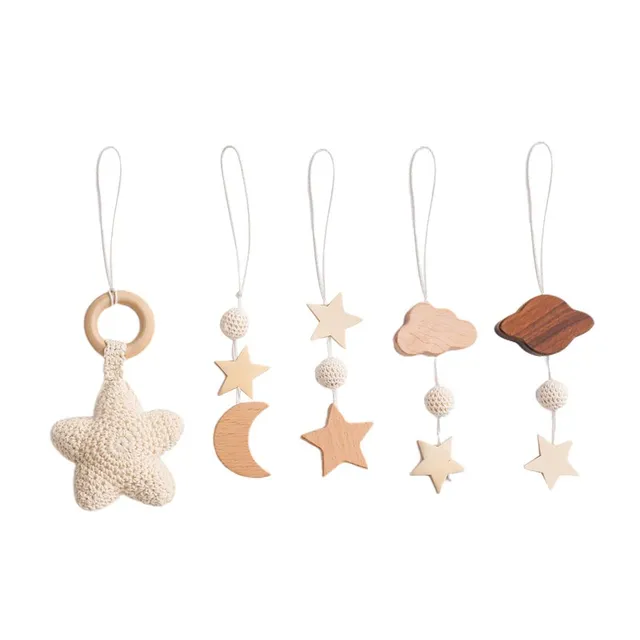 Baby Wooden Triangle Gym Rack Splint Newborn Activity Gym Frame Star ...