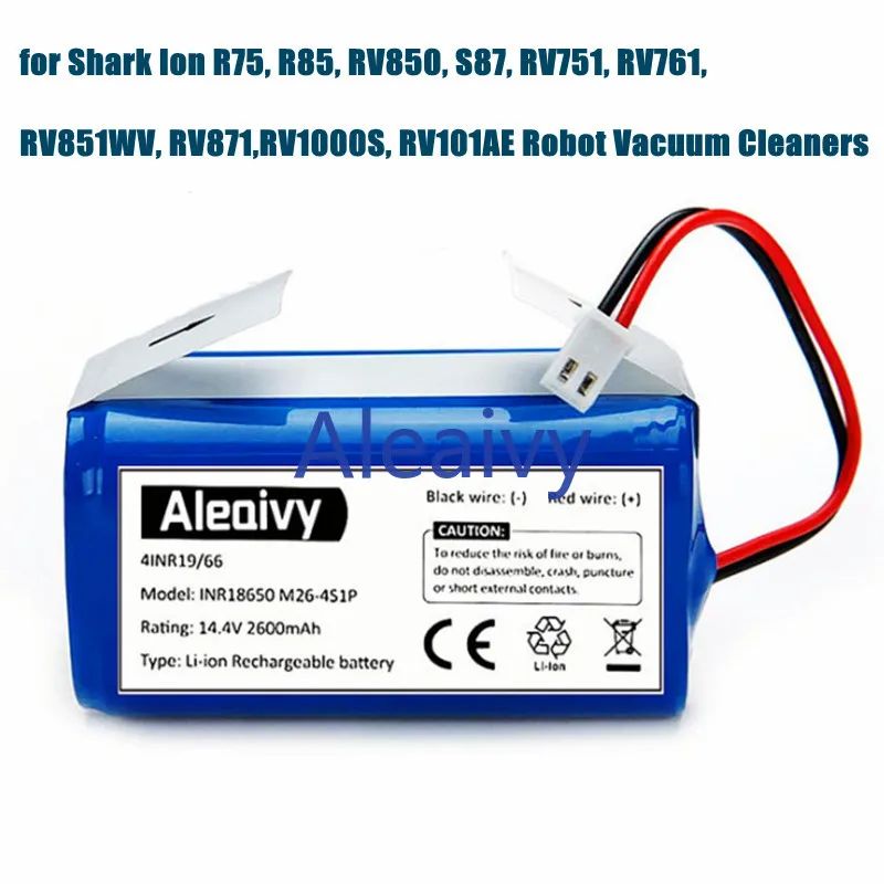 Aleaivy-14-4v-2600mAh-Replacement-Shark-RVBAT850-Battery-for-Shark-Ion ...
