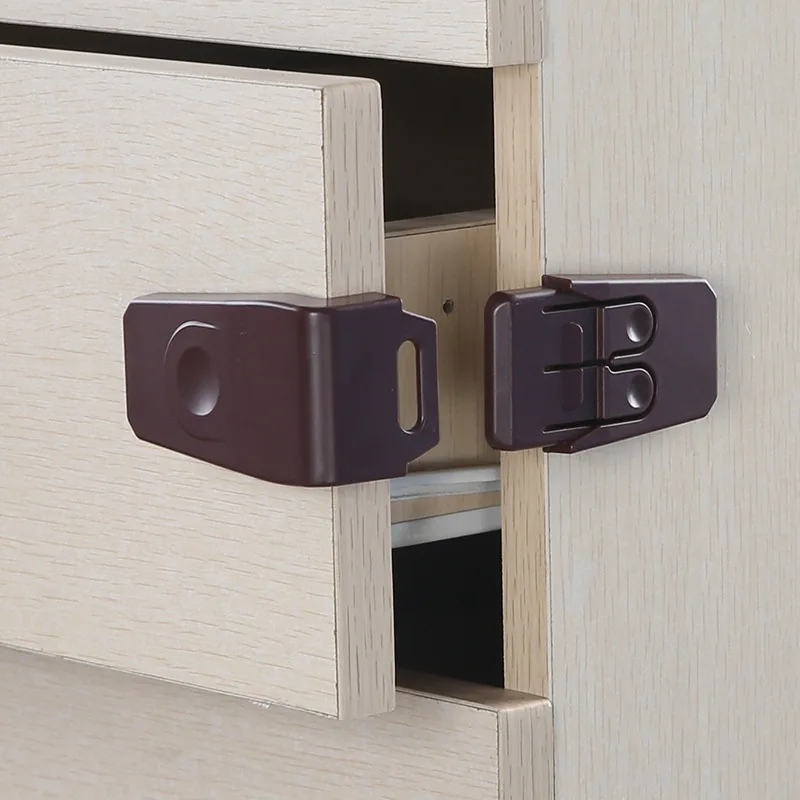 1pc Multifunctional Corner Drawer Lock for Children Kids Safety ...
