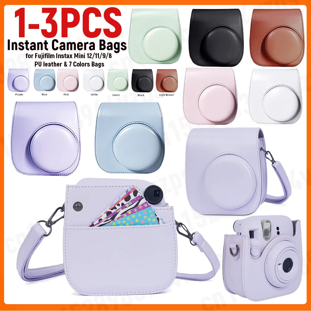 Instant-Camera-Bags-PU-Leather-Camera-Case-Storage-Bag-Scratchproof ...