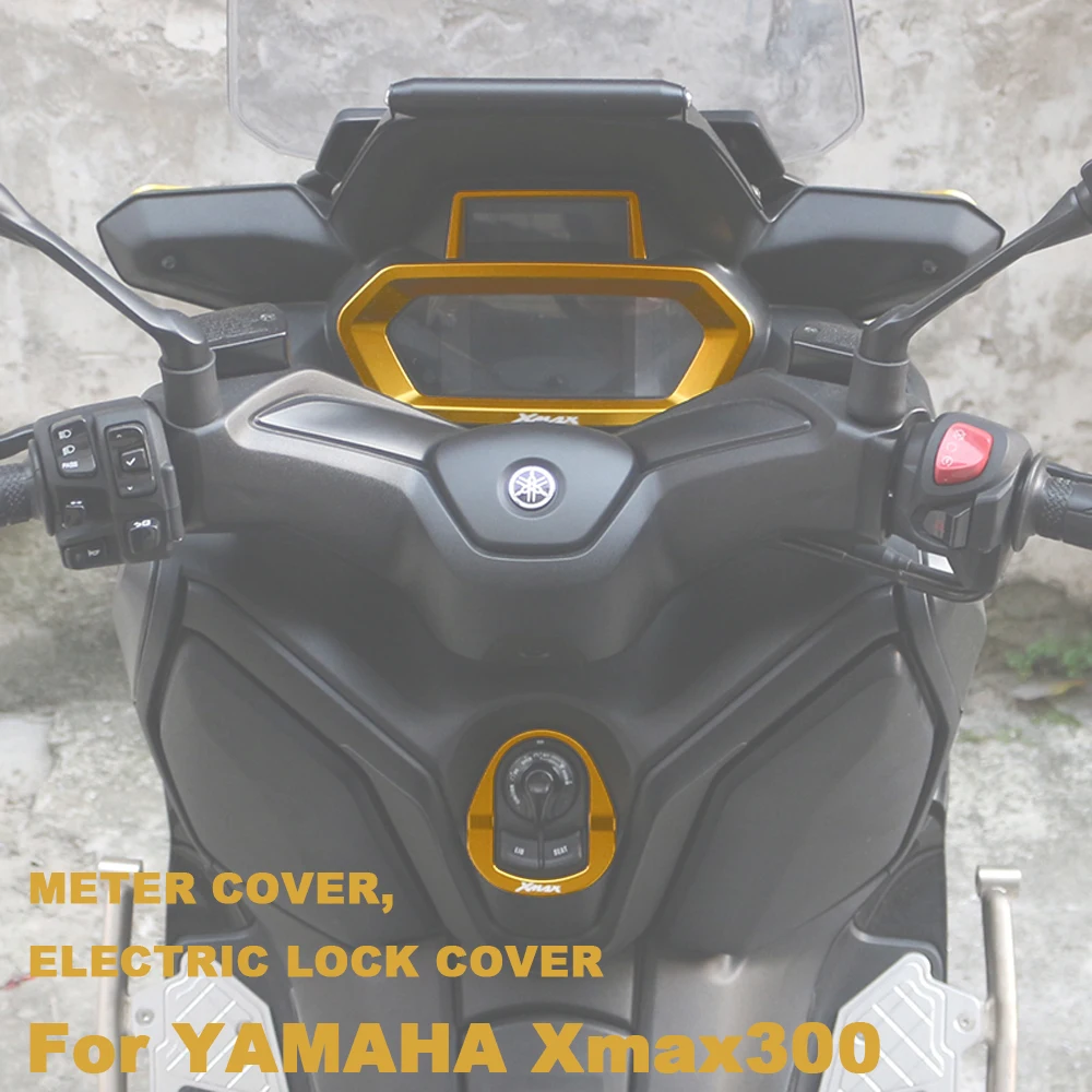For-Yamaha-XMAX300-2023-Motorcycle-Instrument-Meter-Ring-Cover-Electric ...
