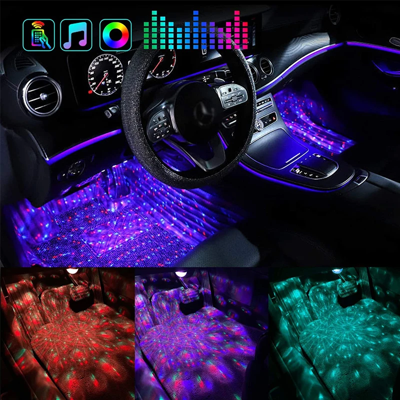 Purple Interior Car Lights