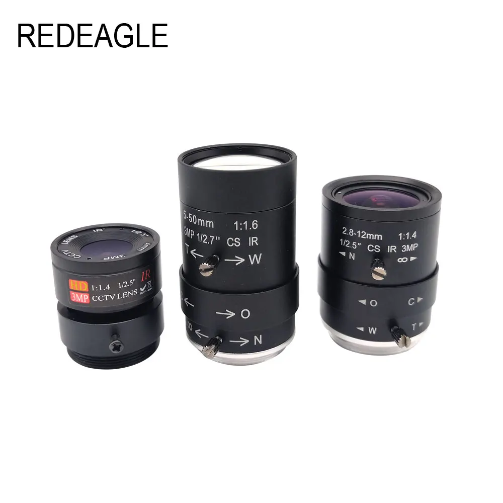 HD-3MP-4mm-Fixed-Focus-5-50mm-2-8-12mm-Varifocal-Zoom-Manual-Lens-650nm ...
