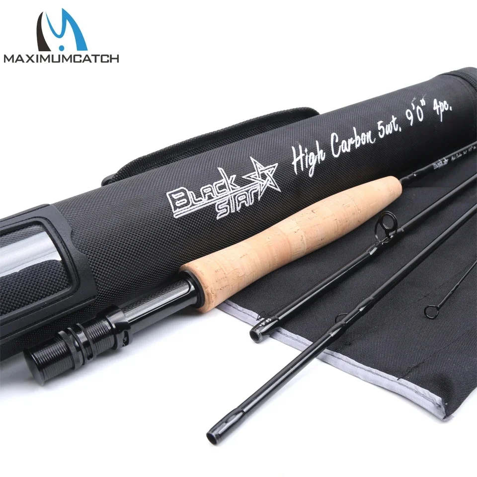 Maximumcatch-Fly-Fishing-Rod-30T-40T-SK-Carbon-4-8WT-9FT-4sec-Fast ...