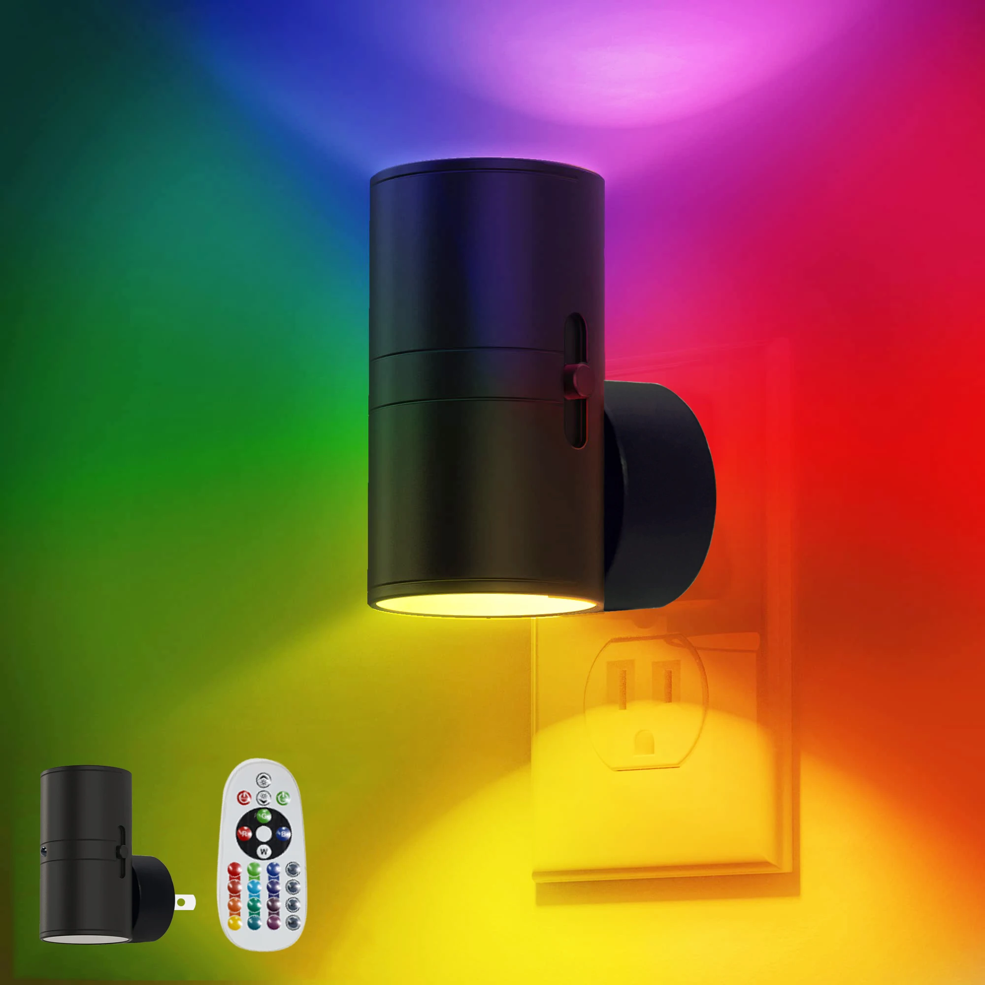 Cylindrical-LED-night-light-bedside-light-RGB-color-changing-tube-light ...