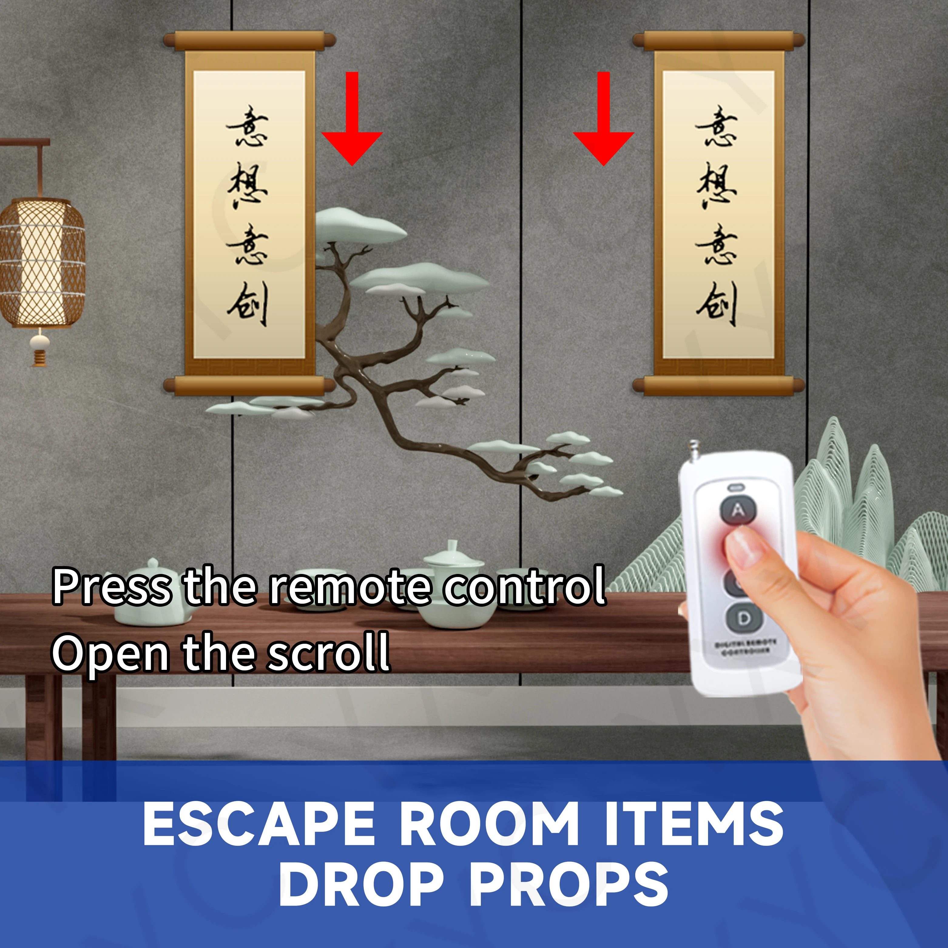 Escape-room-props-dummy-drop-props-terror-props-drop-remote-control ...