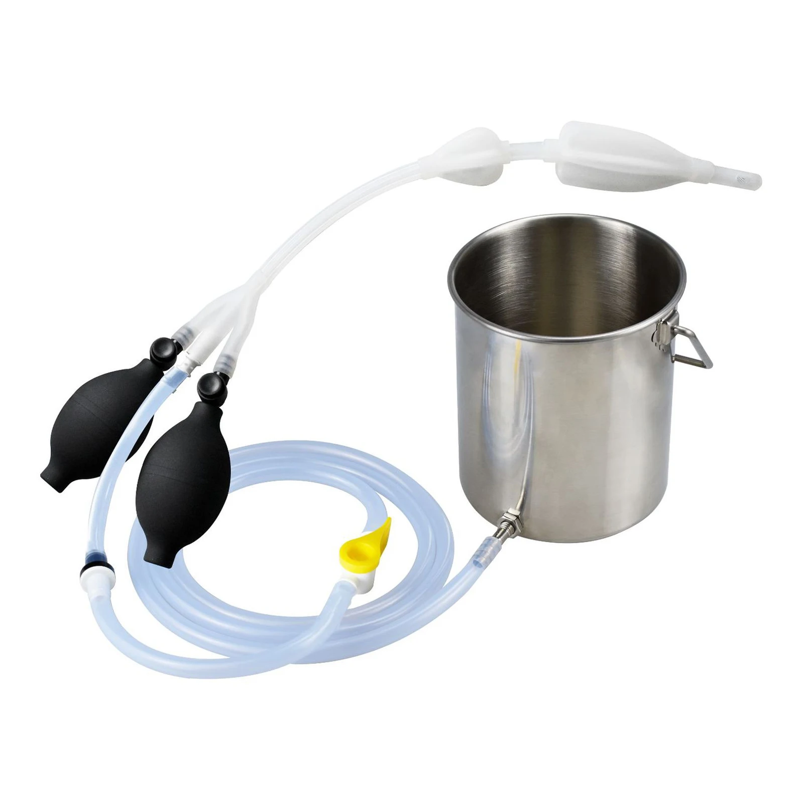 Silicone-Enema-Douche-Bulb-Dual-Side-Openings-Elastic-Inflatable-Double ...