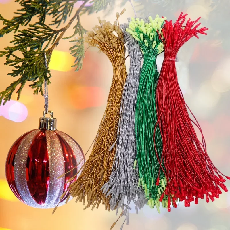 100-300pcs-Christmas-Rope-Polyester-Thread-Lanyard-Line-Xmas-Tree-Ball ...