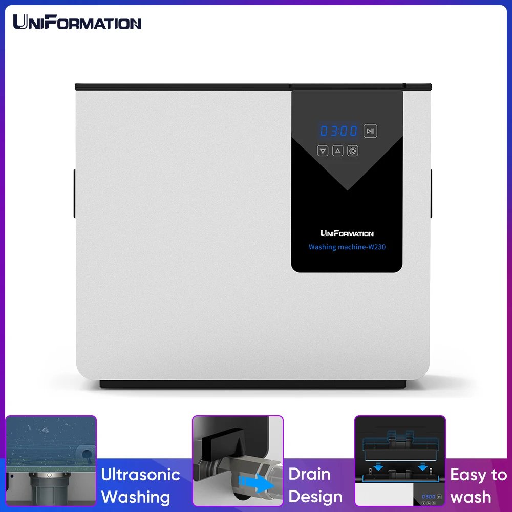 Uniformation Ultrasonic Washing Machine For GKTWO LCD 3D Printer DLP ...