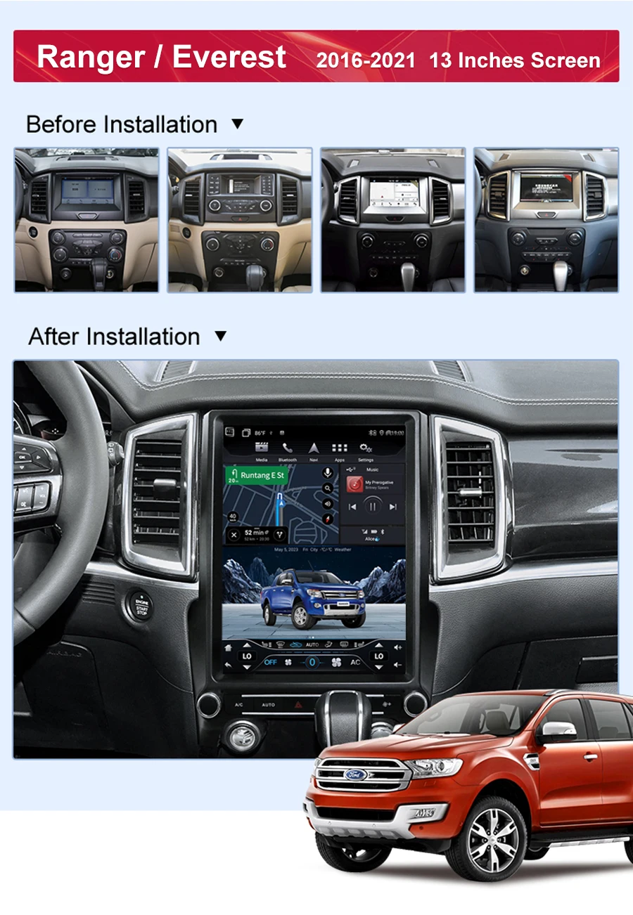 Android-12-13-Tesla-Screen-Car-Radio-Media-Player-For-Ford-Ranger ...