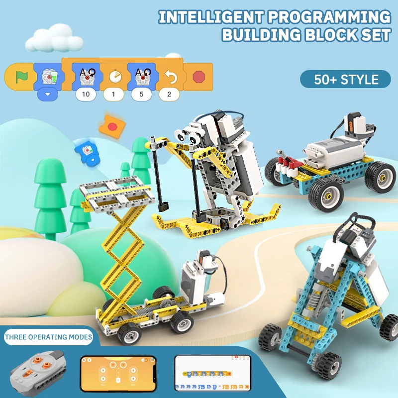 Smart-Programming-Steam-Educational-Bricks-Kit-Rob-tica-Constru-o-Rob ...
