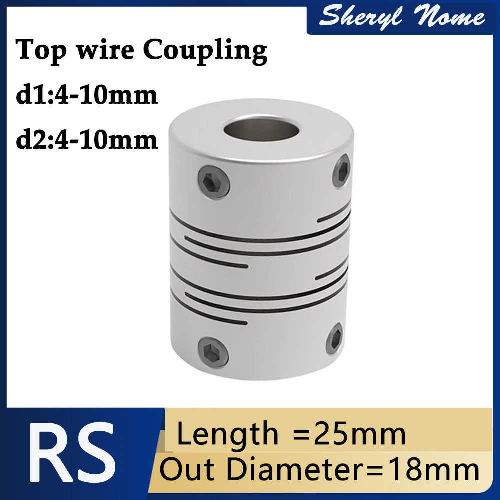 Aluminum-alloy-3D-printer-accessories-elastic-wire-coupling-D18-L25-top ...