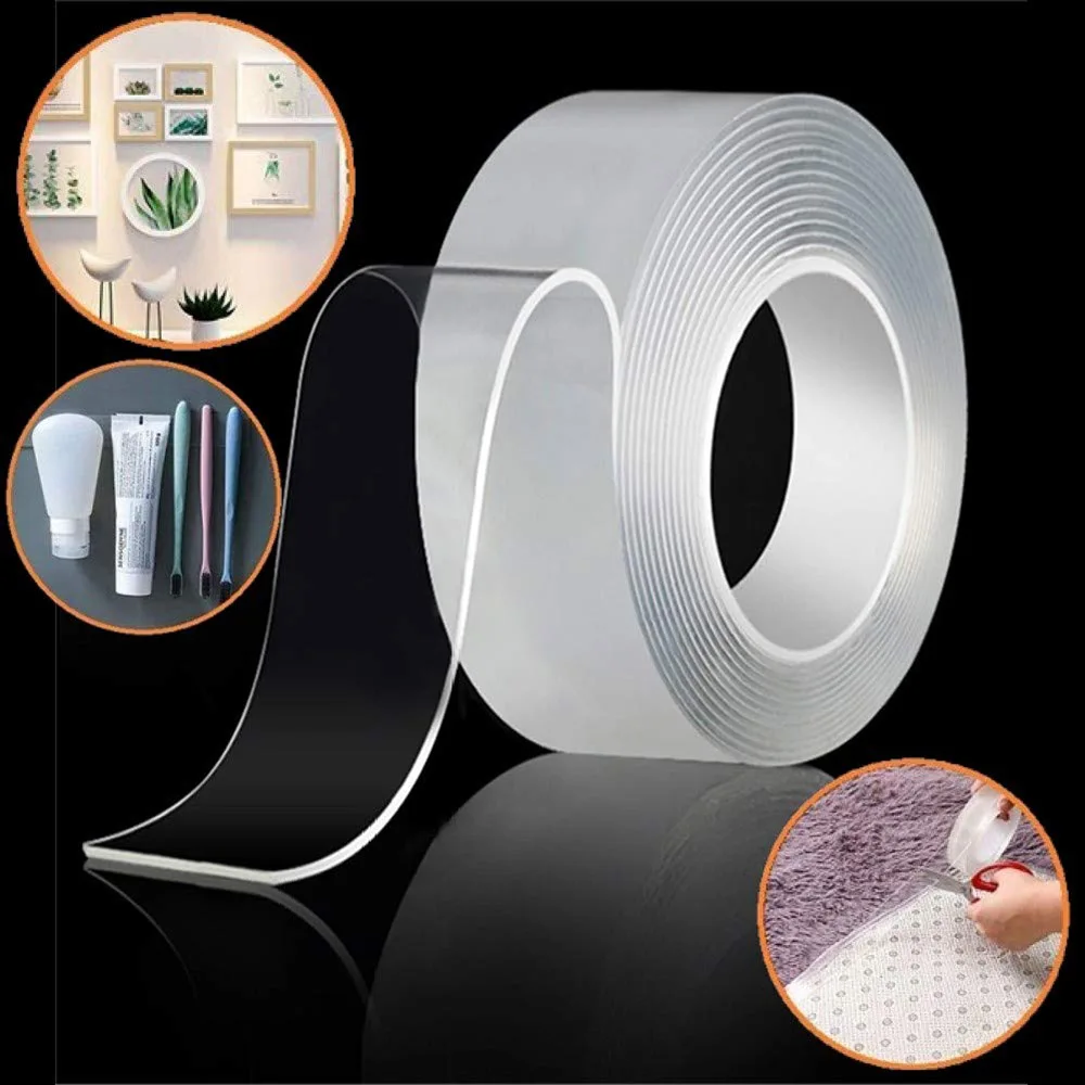 Double Sided Sticker Reusable Traceless Tapes - Sokogala E-commerce