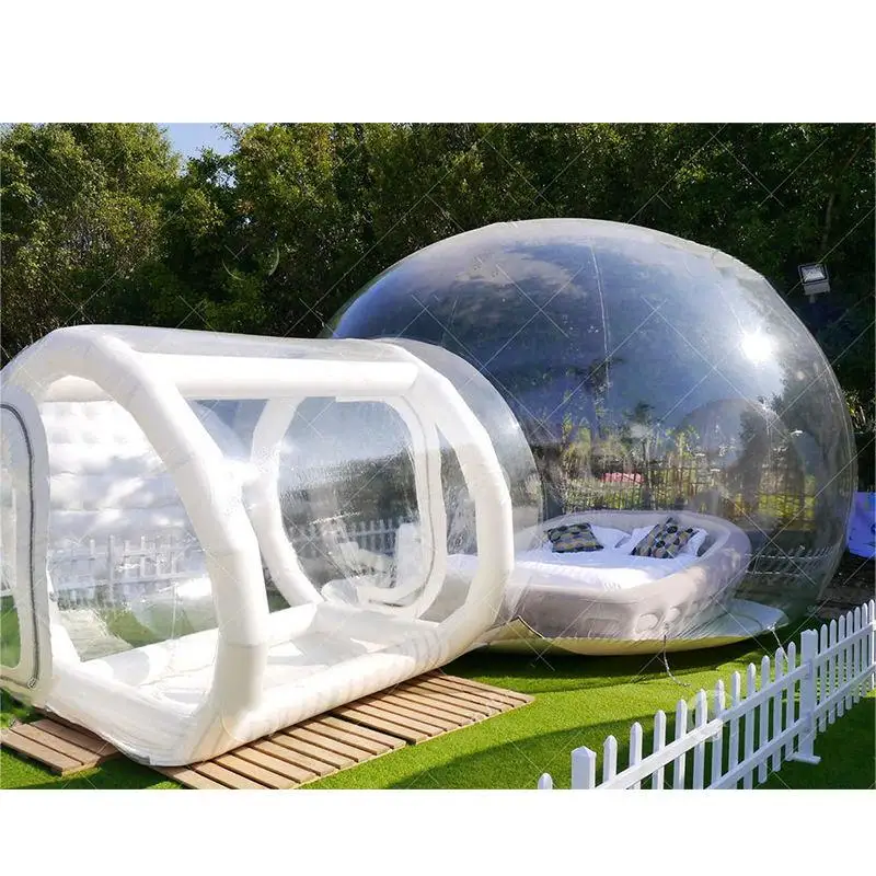 Transparent-Inflatable-Bubble-Tent-Spherical-Clear-House-Garden-Cabin ...