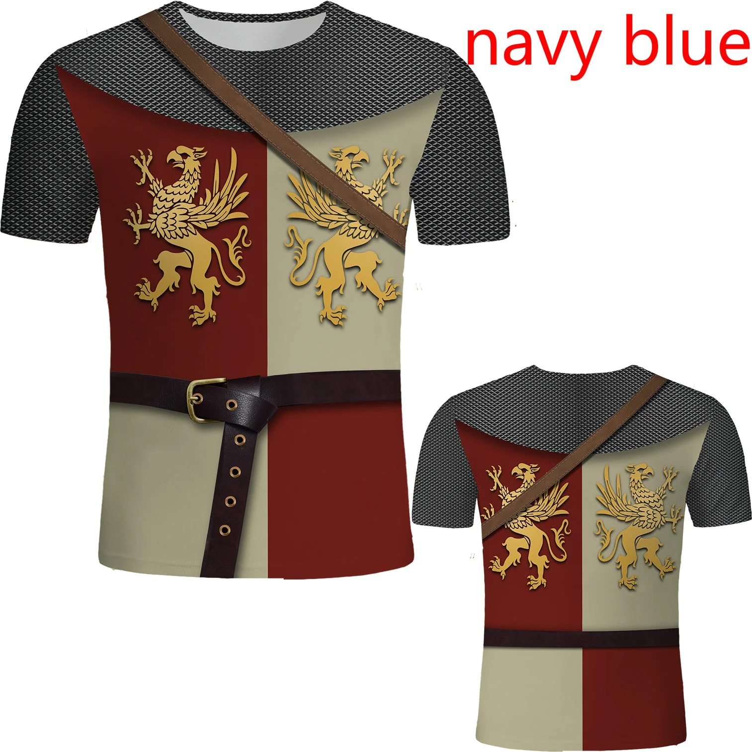 Men-s-summer-fashion-T-shirt-medieval-armor-3D-printed-T-shirt-street ...