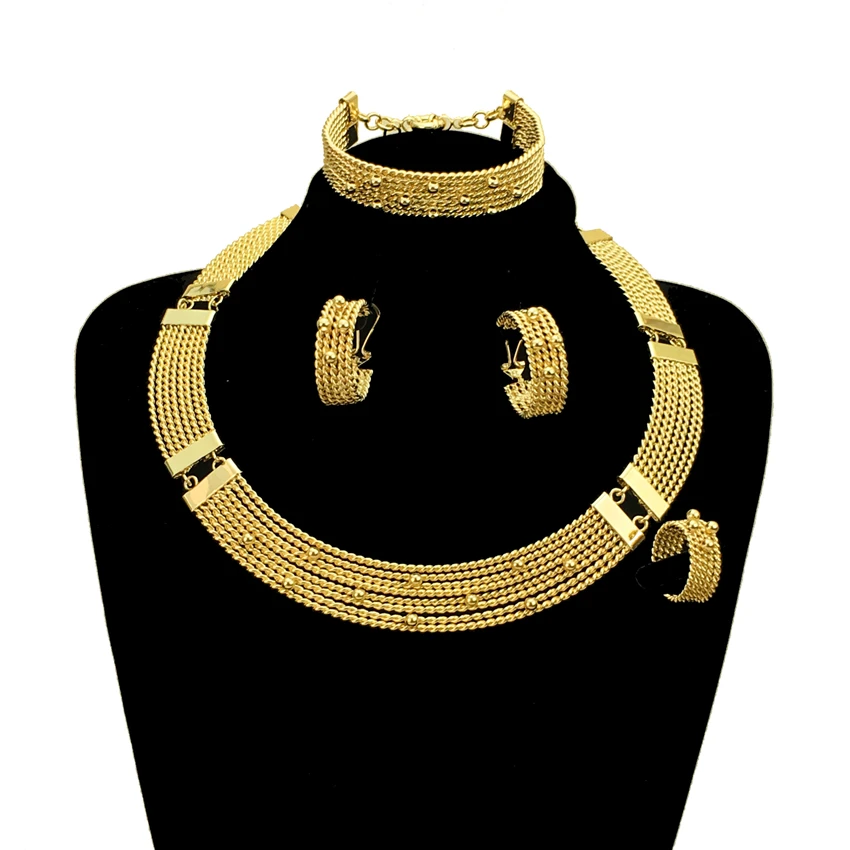 Latest-Women-Ladies-Classic-Jewelry-Set-Simple-Wedding-Accessories ...