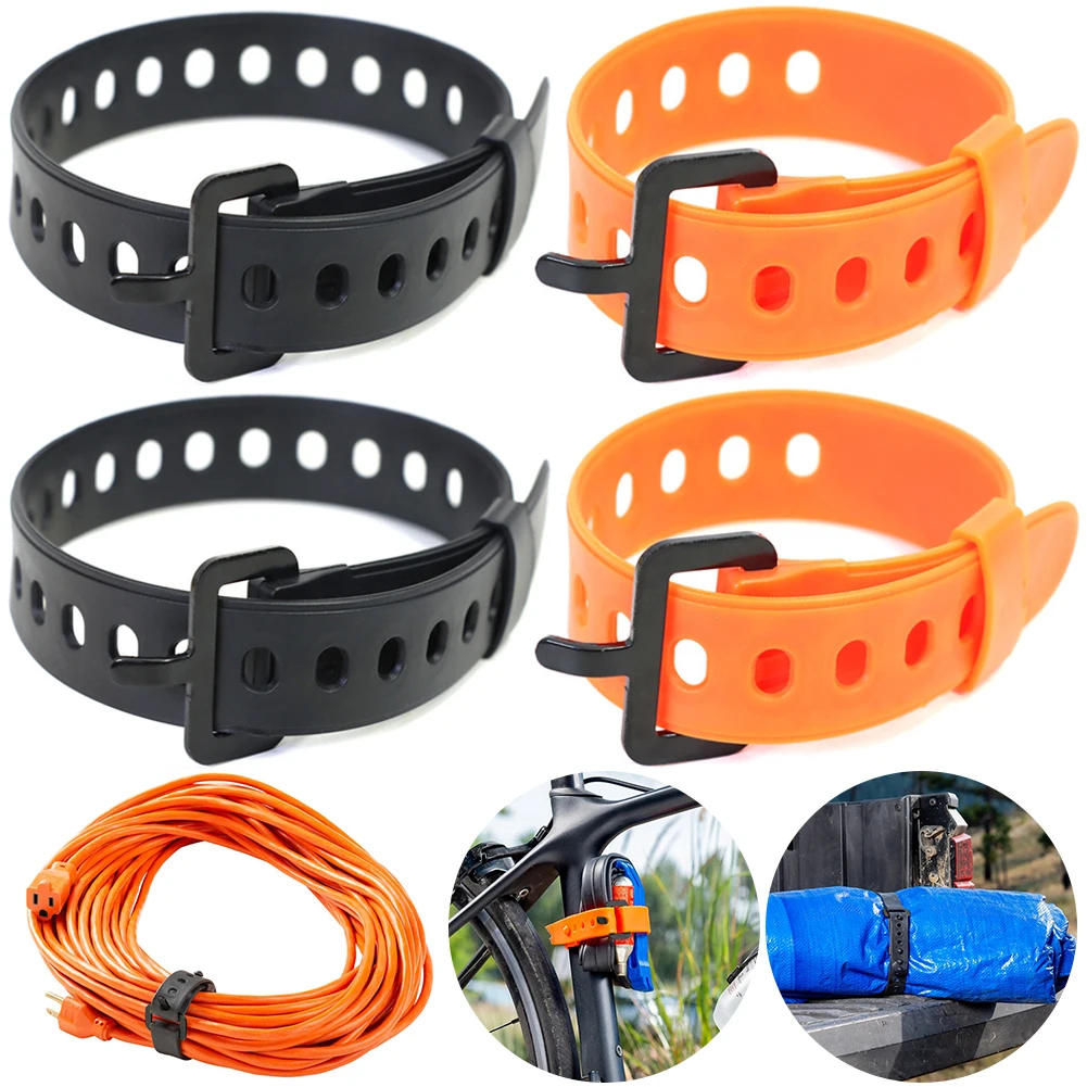 2Pcs-Rubber-Tension-Strap-Camping-Hiking-Cargo-Storage-Belt-Buckle ...