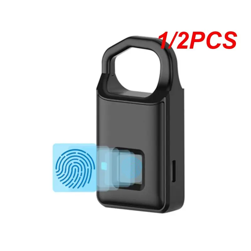 1-2PCS-NEW-Standby-Electronic-Padlock-Fingerprint-Lock-Smart-Lock-Home ...