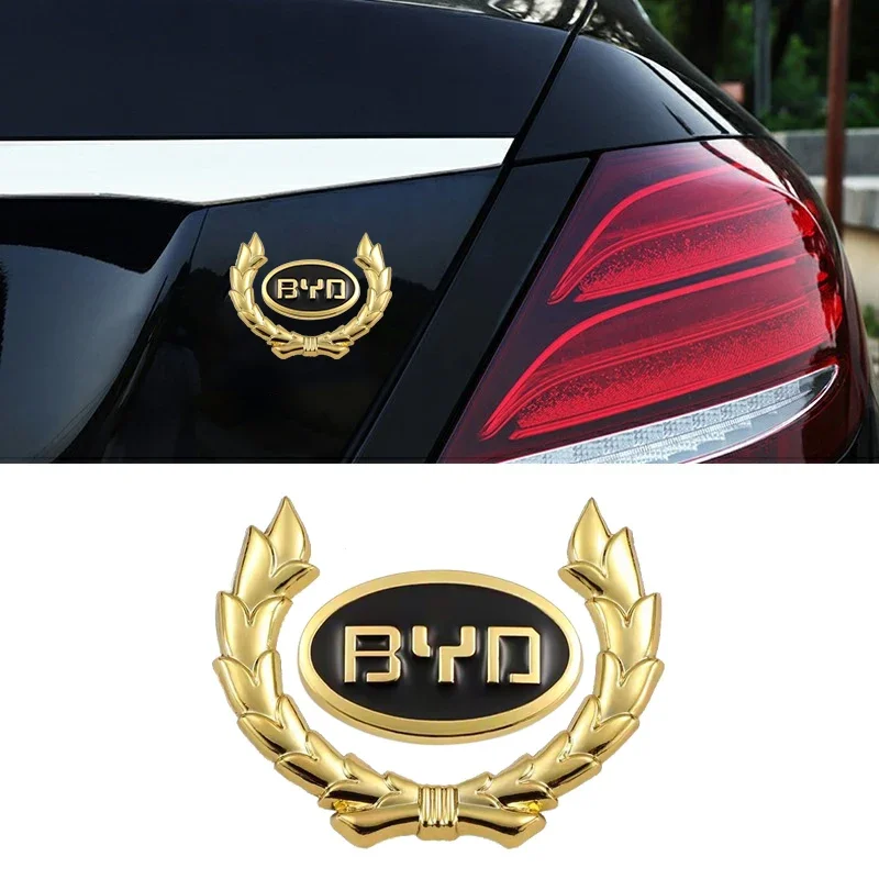 Metal-Car-Body-Sticker-Gold-Alloy-Emblem-Accessories-for-BYD-Song-Tang ...