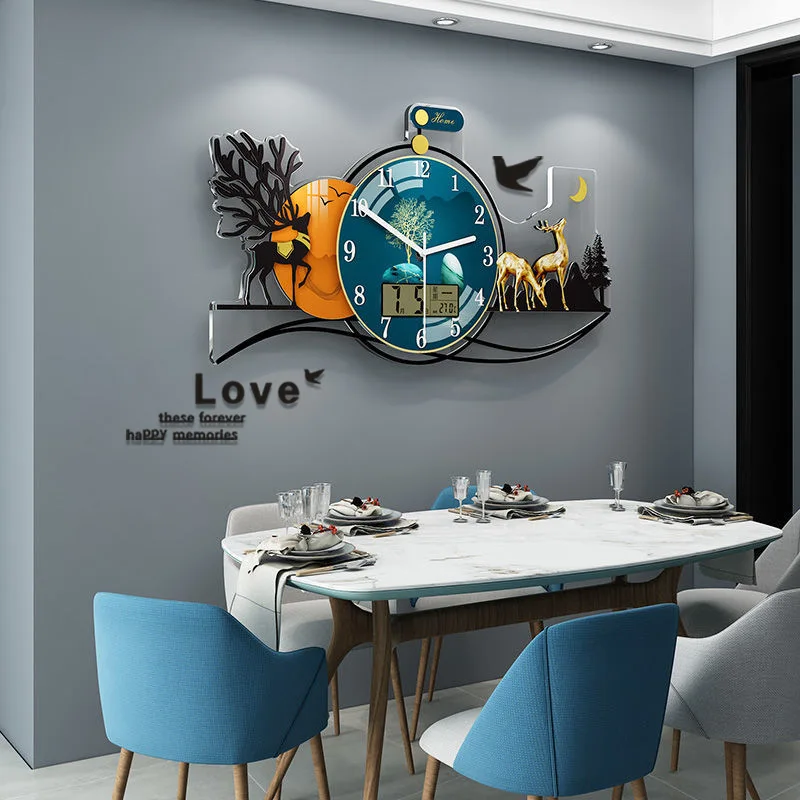 Wall-Clock-Home-Modern-Luxury-Atmosphere-Decoration-Wall-Watch-Living ...