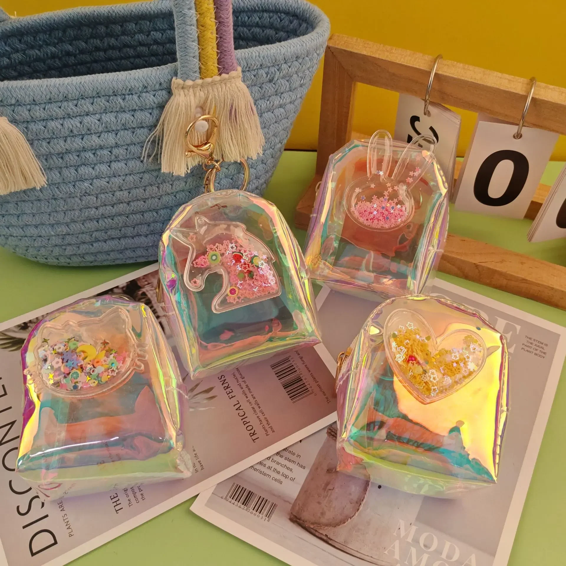 Laser Small Backpack Children's Keychain Change Bag Students Small Coin ...