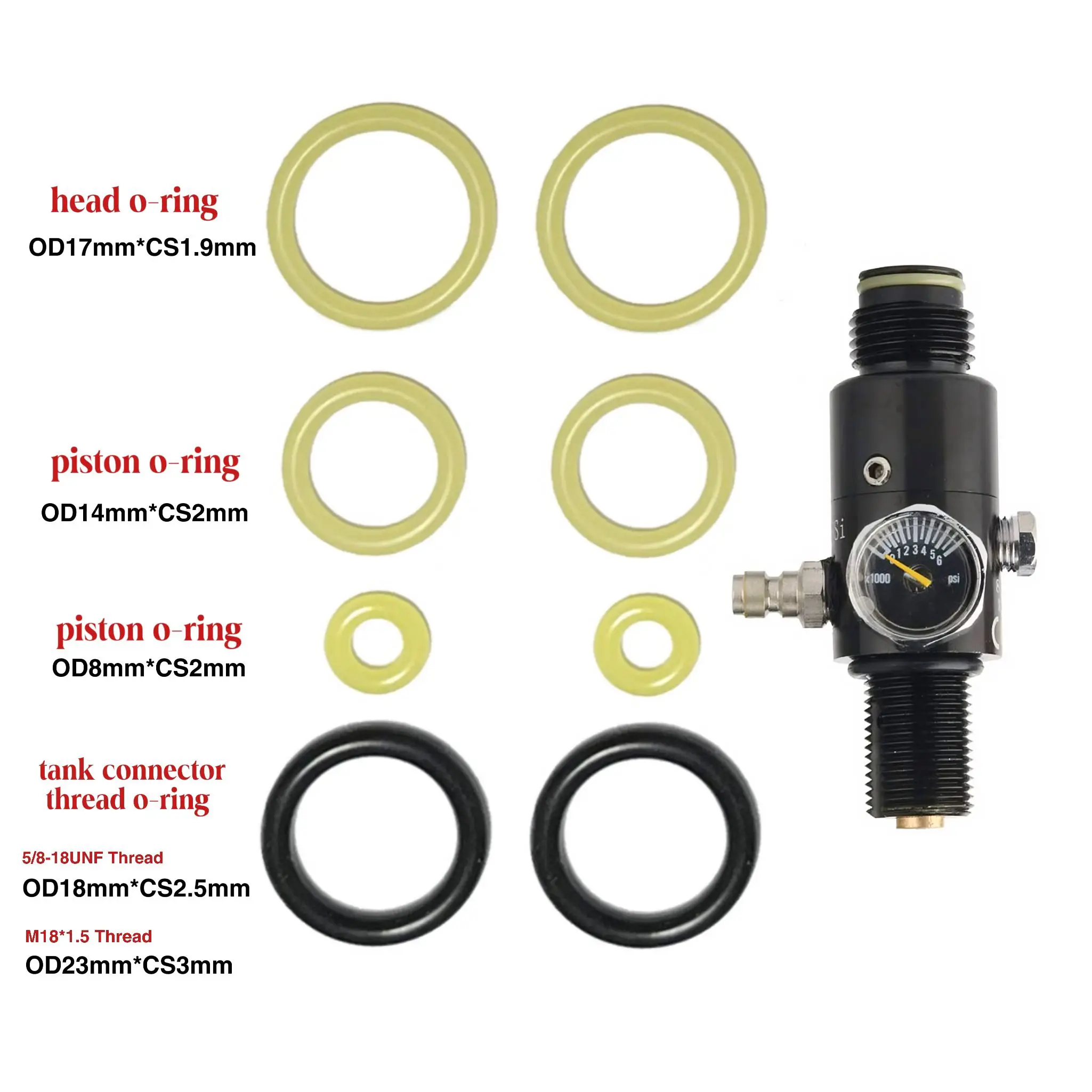 Regulator Valve O rings 90 Duro Replacement Kits For HPA Tank,Air ...