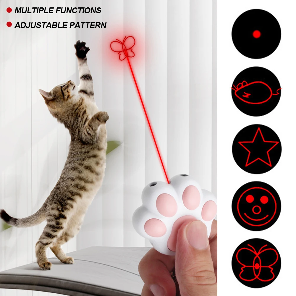 Pet-Cat-Toys-USB-ricaricabile-multifunzionale-Pet-Laser-Toy-per-gatti ...