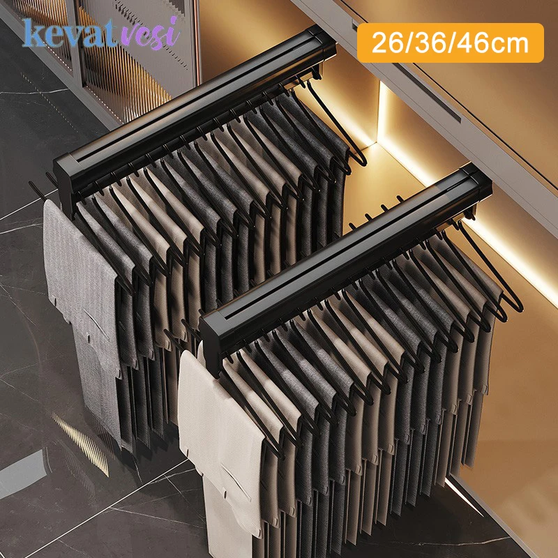 Pull-Out-Closet-Clothes-Pants-Hanger-Space-saving-Wardrobe-Hanger ...