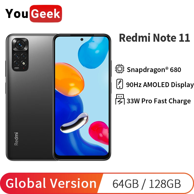 Xiaomi-Redmi-Note-11-Global-Version-Mobile-Phone-90Hz-AMOLED-Screen ...