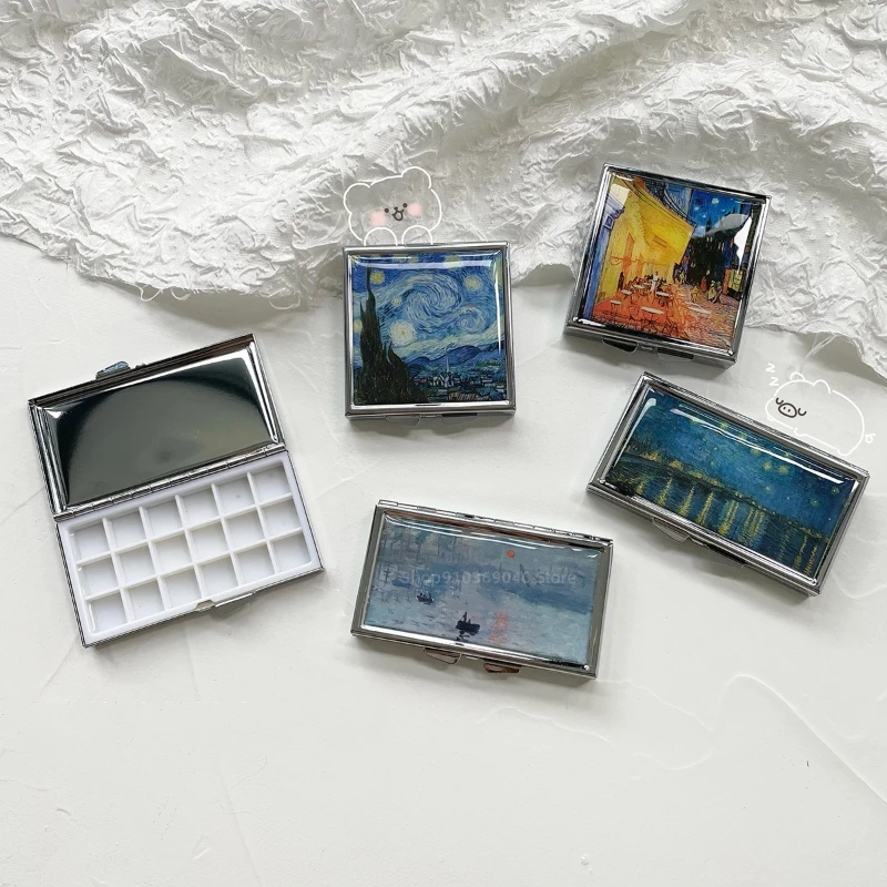 16-18-Grid-Watercolor-Palette-Mini-Paint-Packaging-Tin-Box-Student ...