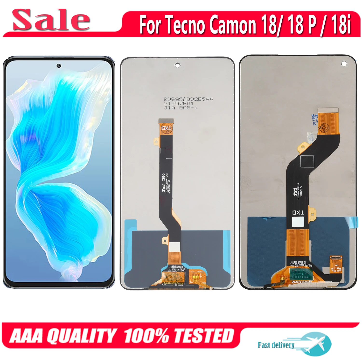 Pantalla-t-ctil-LCD-para-Tecno-Camon-18-P-CH7n-18i-CG6-digitalizador ...