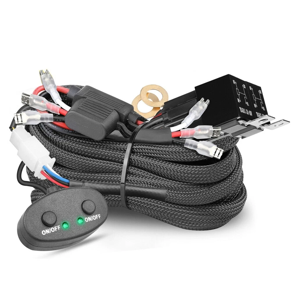 3 pin LED Light Bar Wiring Harness 3 Lead Wiring Harness with 12V 40A ...