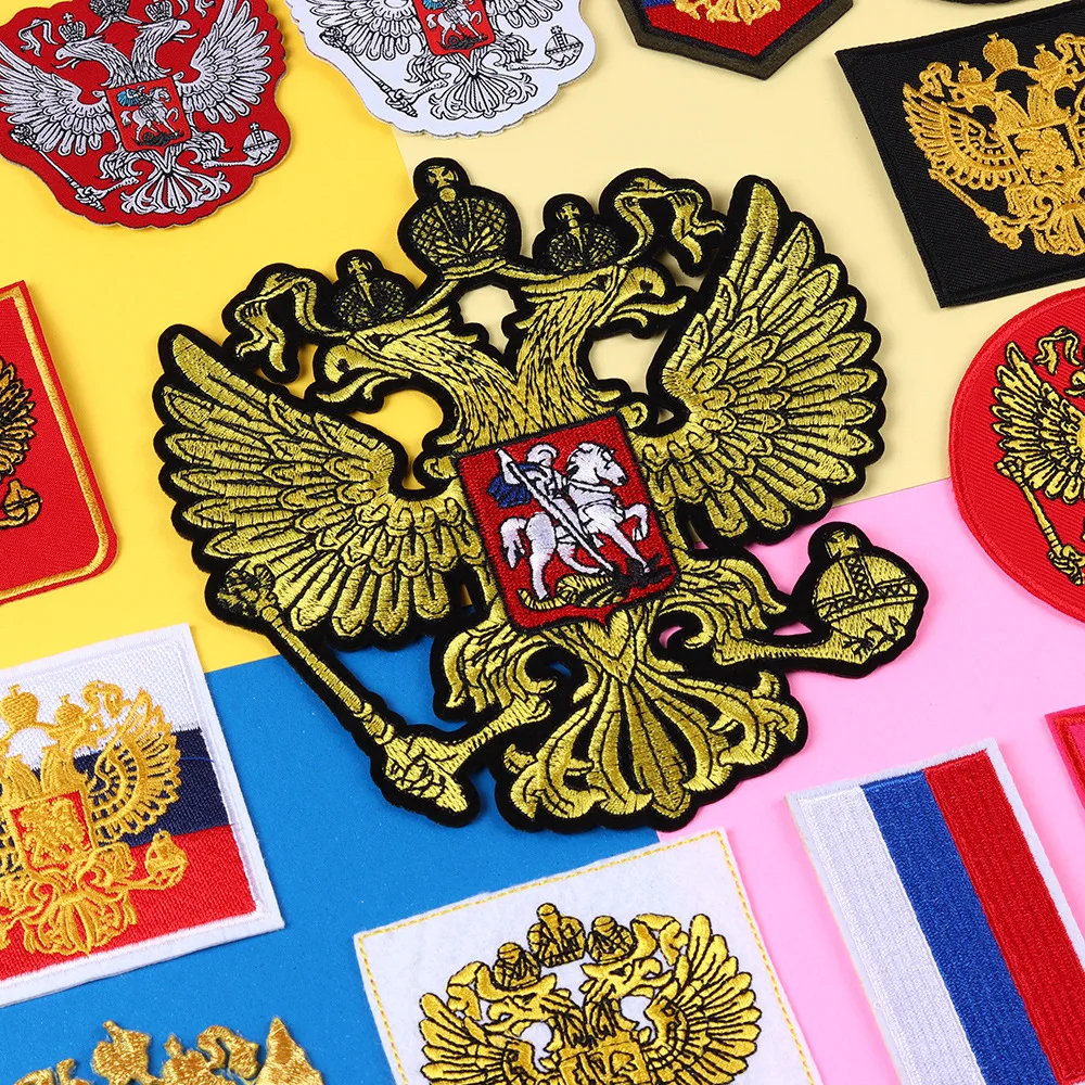 Russian-flag-National-Emblem-Patch-pilot-people-of-Russia-Military ...