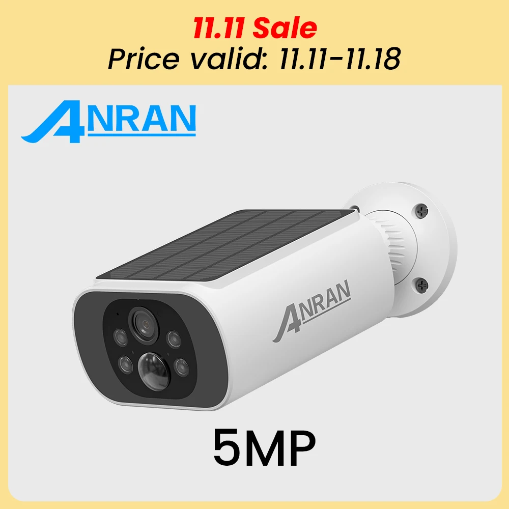ANRAN-5MP-Wireless-Solar-Camera-Outdoor-Surveillance-Integrated-Battery ...