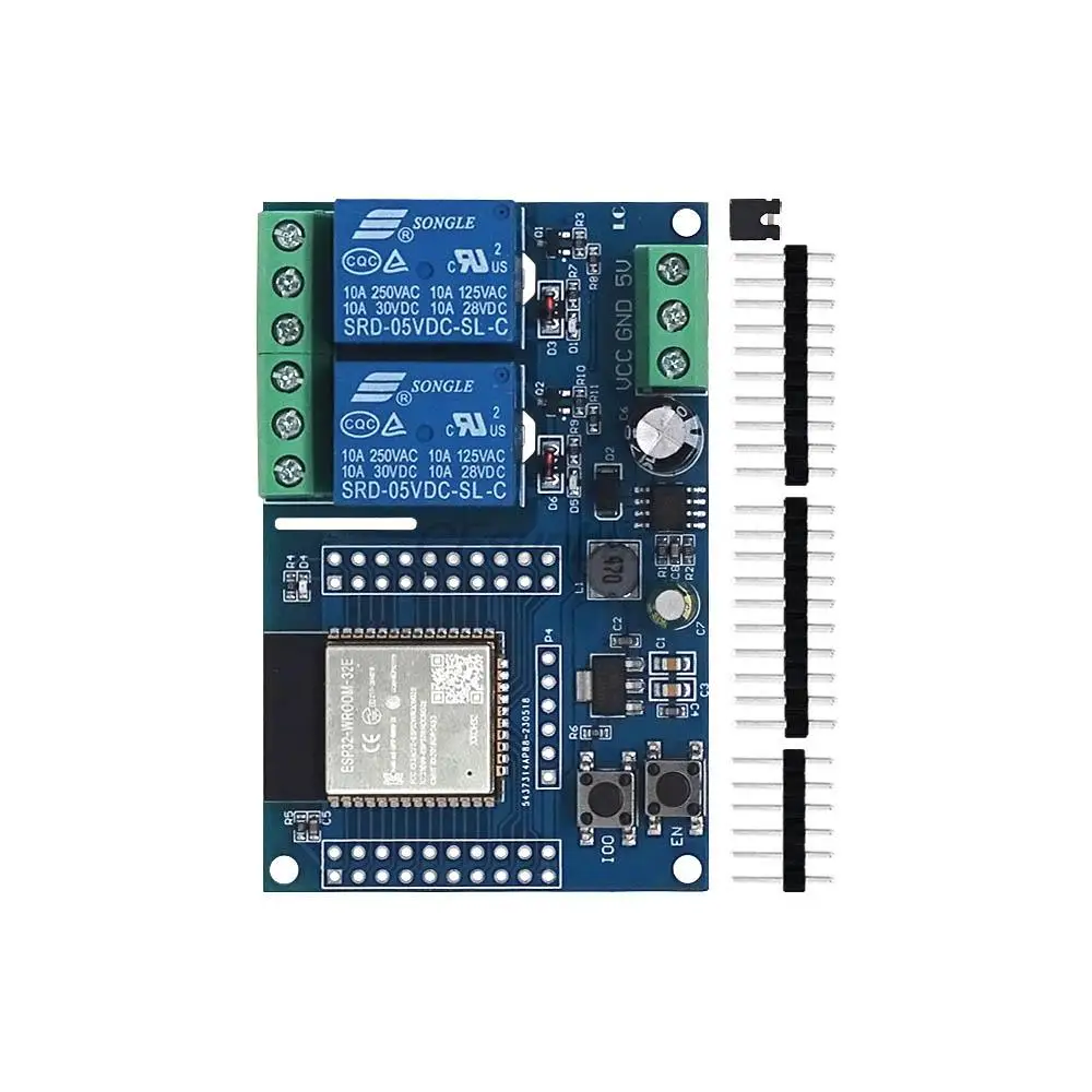 Dual-channel WIFI Relay Module ESP32-WROOM Development Board Secondary ...