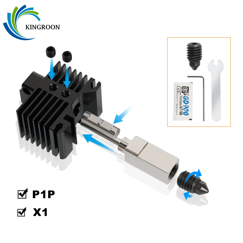 For-Bambu-Lab-X1-P1P-Upgrade-Detachable-Hotend-Kit-500-High-Temperature ...