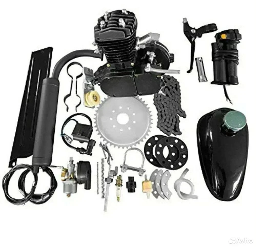 Motor-de-2-tiempos-Para-Bicicleta-Kit-motorizado-de-50cc-60cc-80cc ...