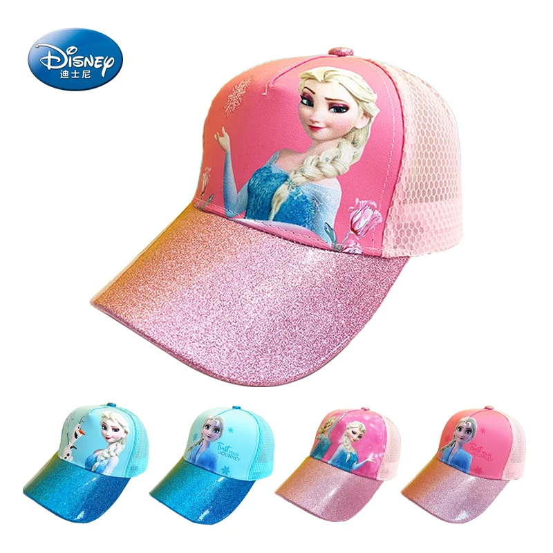 Disney Little Kids Hat Summer Cartoon Frozen Pattern Baby Cotton ...