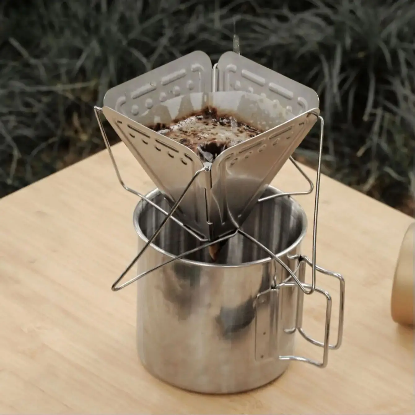 1PC-Portable-Outdoor-Camping-Coffee-Filter-Holder-Stainless-Steel ...