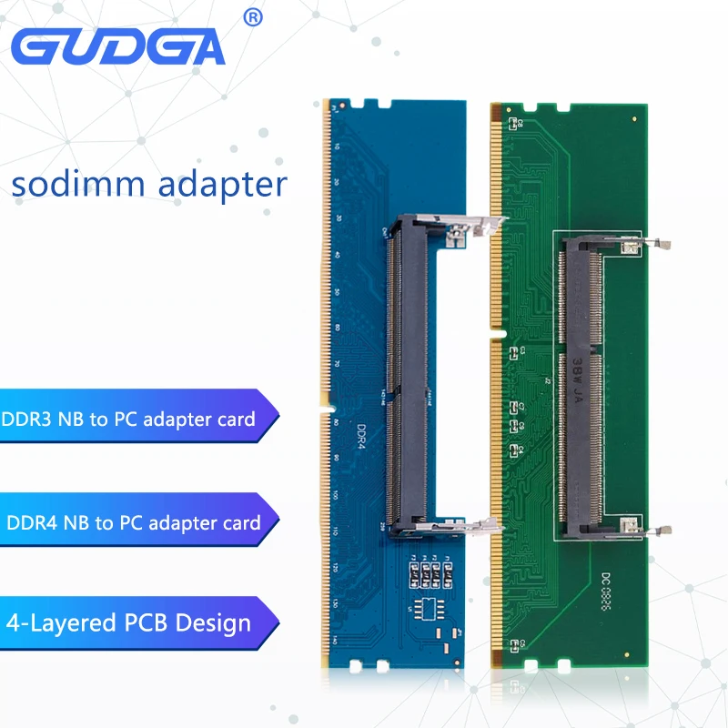 Gudga So Dimm Adapter Ddr3 Ddr4 Sodimm To Dimm Adapter Ddr3 Laptop Ram Memory Adapter 240pin ...
