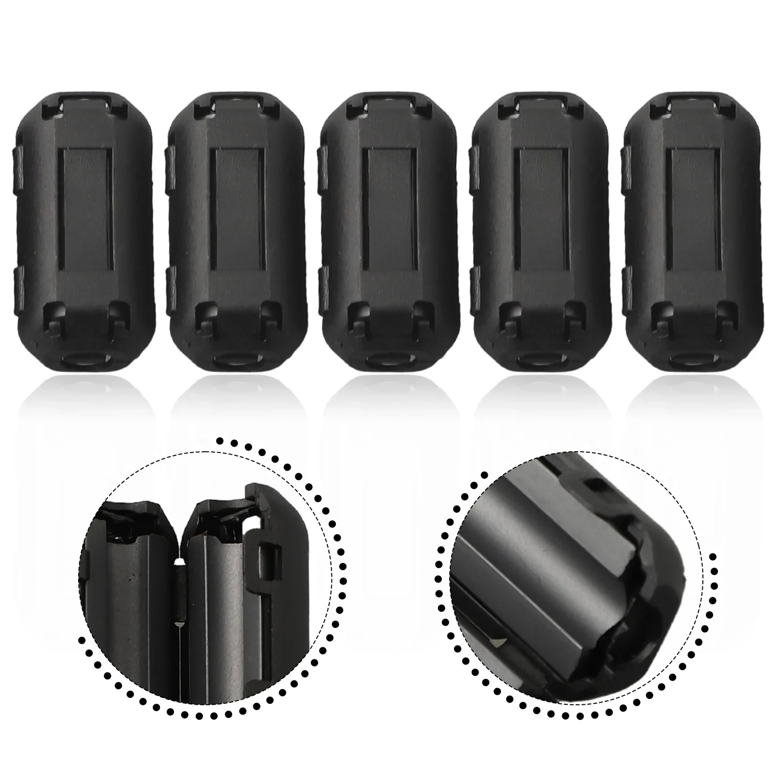 2-5x-TDK-5mm-Ferrite-Core-Noise-Suppressor-Filter-Ring-Cable-Clip-On ...