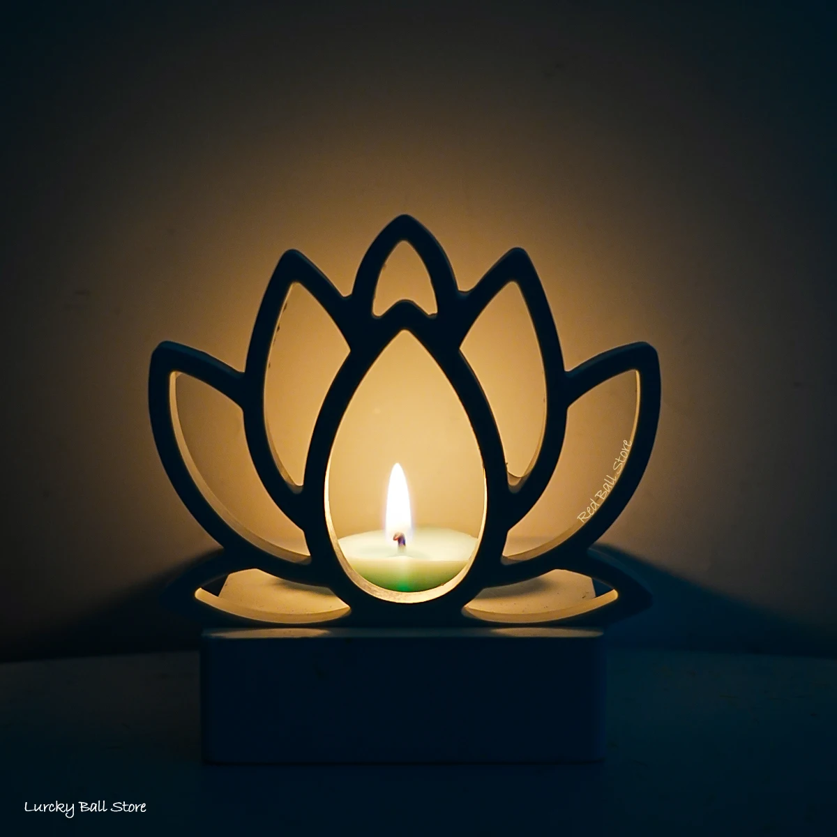 Oco-Lotus-Silicone-Vela-Molde-DIY-Flor-Candle-Holder-Pingente-Fundi-o ...