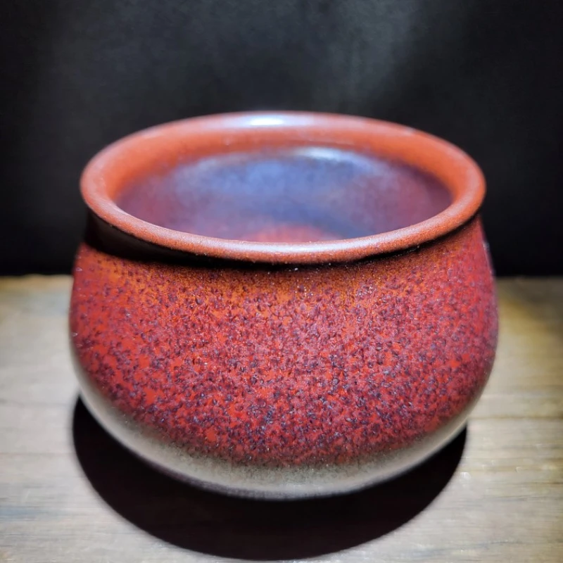 Jianyang Jianzhan Persimmon Red Rust Pattern Big Belly Cup Single Cup ...
