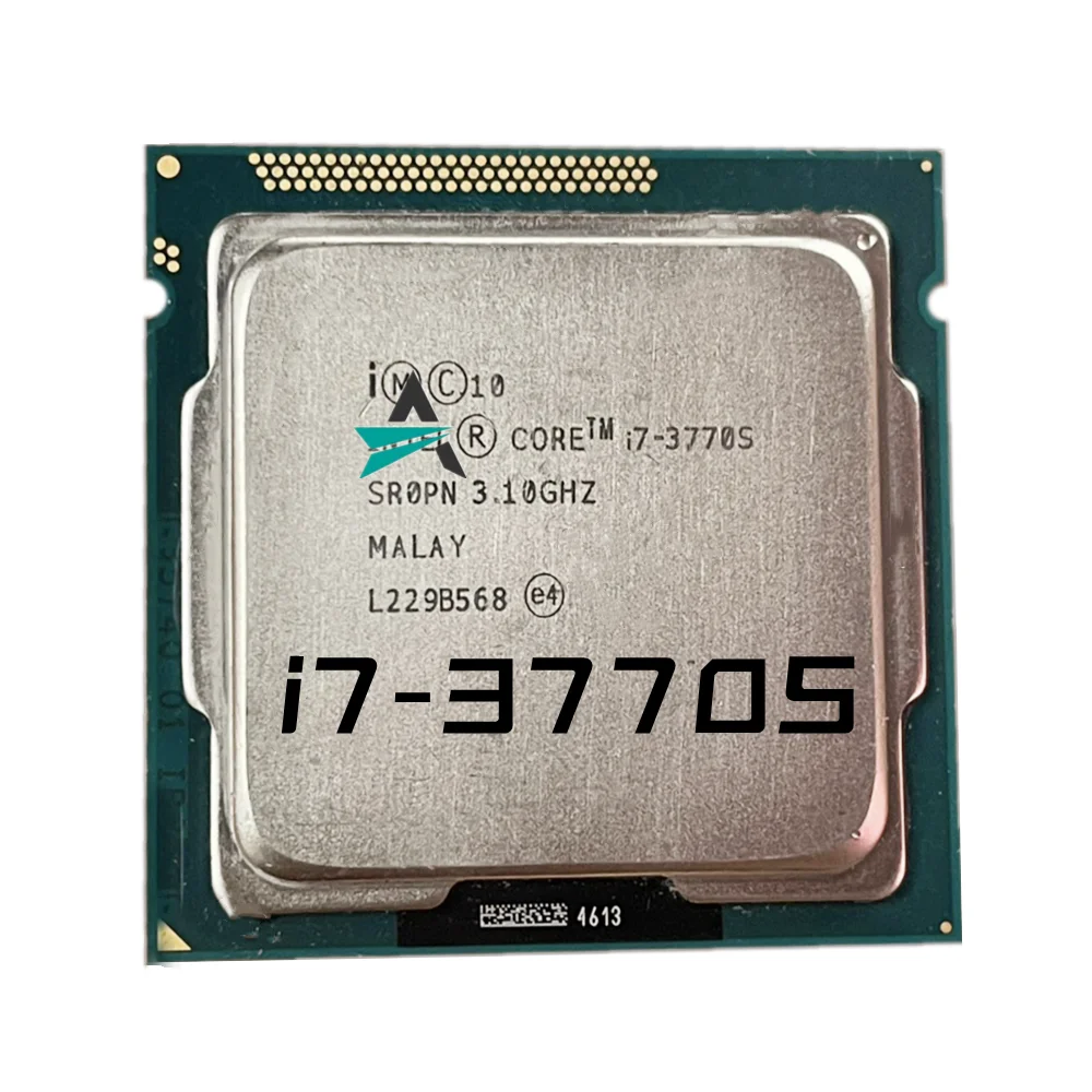 Used Core i7 3770S 3.1GHz Quad-Core 8M LGA 1155 SR0PN CPU Desktop Processor I7 3770s Free Shipping