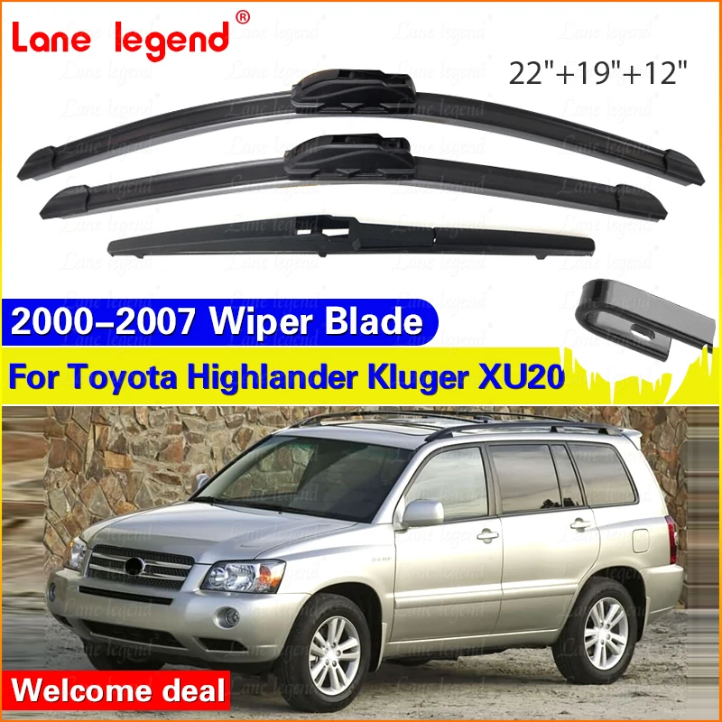 2007 Toyota Highlander Wiper Blade Size