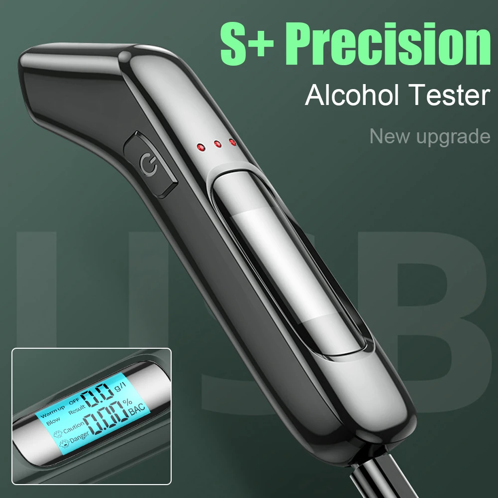 Alcohol Tester Professional Breathalyzer Digital Alcohol Breath Tester ...