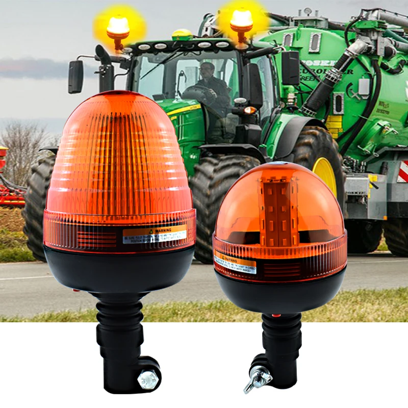 Flexible-Mount-Amber-tractor-Agricultura-Deere-Strobe-Warning-Light ...