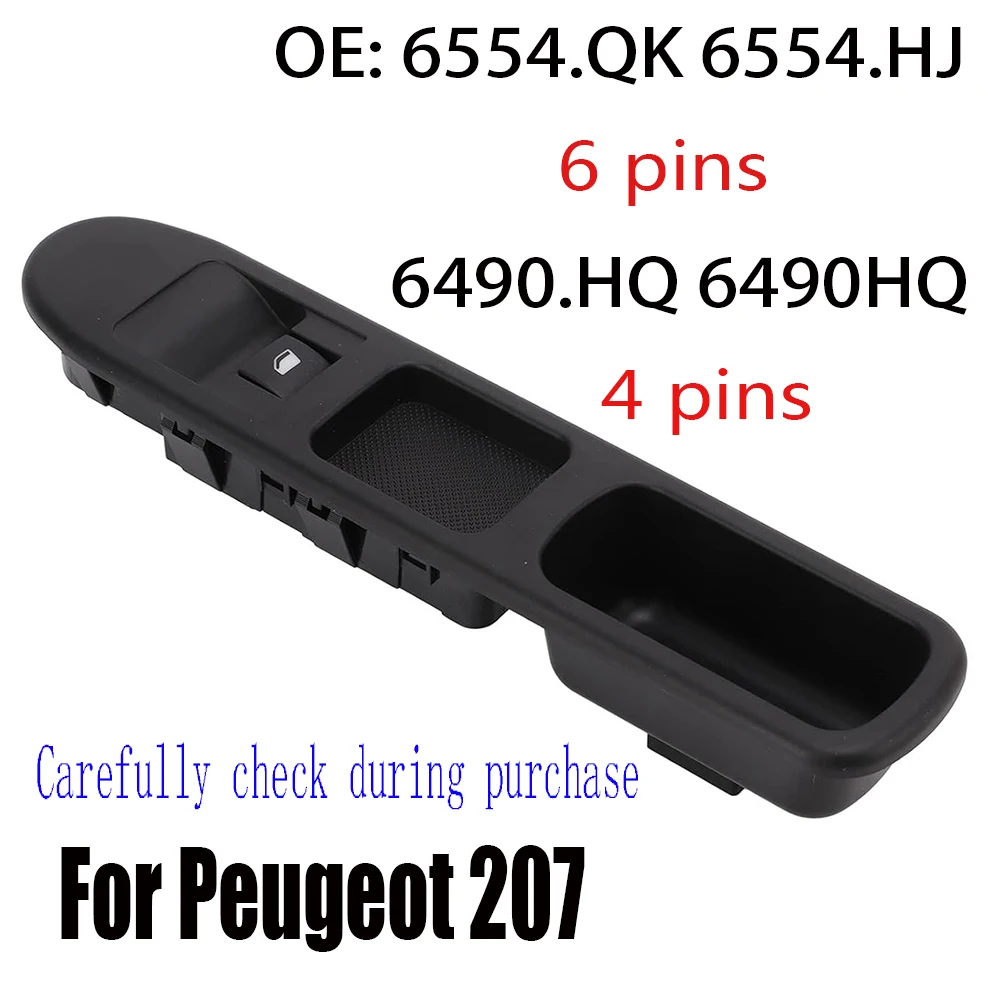 For Peugeot 207 2006-2017 Passenger Side Electric Window Control Lifter ...